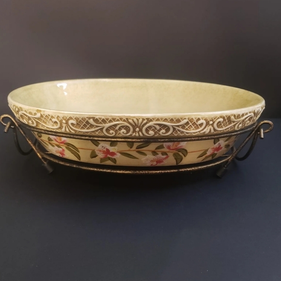 Temptations | Kitchen | Temptations By Tara Magnolia Oval 5 Quart ...